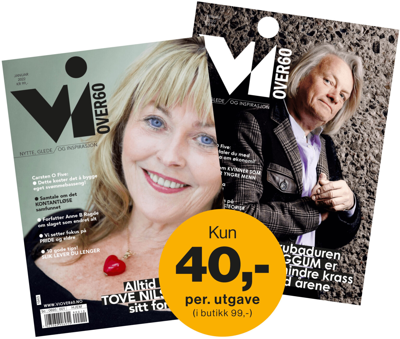 VI OVER 60 er Norges største magasin for godt voksne - VI OVER 60